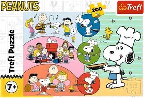 TREFL Puzzle Snoopy a přátelé / 200 dílků / 48 x 34 cm