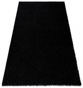 Dywany Luszczow Kusový koberec SOFFI shaggy 5 cm černý Rozměr koberce: 80 x 150 cm