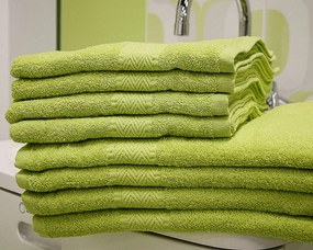 Tibex Froté ručník BOBBY, jarní zelená, 50x100cm