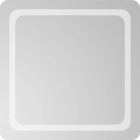 Koupelnové zrcadlo s LED osvětlením 60 x 60 cm 151778