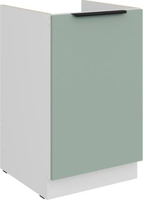 ARIA sb | dolní skříňka 50 ZL 1F dřezová | 50 cm | ANTI FINGERPRINT povrch | bílá/aquamarine