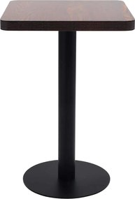 Bistro stolek tmavě hnědý 50 x 50 cm MDF 286428