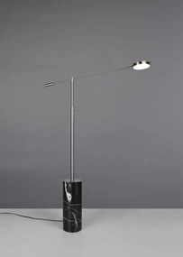 Černá/ve stříbrné barvě LED stojací lampa (výška 145 cm) Fiore – Trio Select