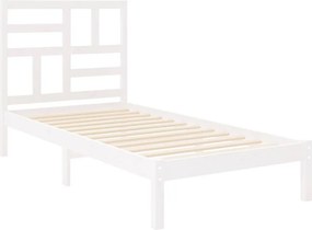 Rám postele bílý masivní dřevo 90 x 200 cm 3105936