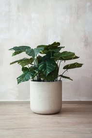 Květináč CHICO, sklolaminát, výška 42 cm, béžová