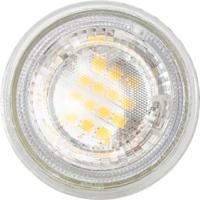 Sada 5 stmívatelných LED žárovek GU10 50 mm čirá 2,5 W 450 lm 2700 K