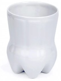 Sklenice Cola Cup WHITE – QUBUS, bílá, porcelán