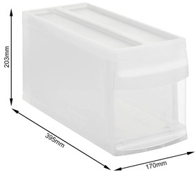 S - Zásuvka, úložný box vysunovací, transparentní Rotho SYSTEMIX
