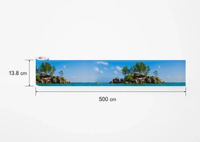 Samolepící bordura na zeď Ostrov | 5 m x 13.8 cm | DWB8203