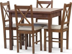 Stima Dřevěná jídelní židle TERA 79 | Odstín: dub vintage,Sedák: bolton new arancio 1