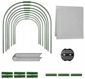 Malý zahradní fóliovník - tunel 10 x 0,5 m