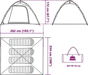 vidaXL Rybářský stan pro 4 osoby rychloupínací [4005327] Barva: Olivově zelená