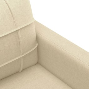 Petromila 3dílná sedací souprava s poduškami krémová textil