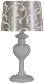 CLX Moderní stolní lampa MARIAN, 1xE14, 40W, šedá 41-64424