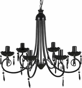 Elegantní, křišťálový lustr na šest žárovek 240689