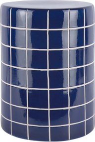 Keramický kulatý odkládací stolek ø 33 cm Retro Tiles – Leitmotiv