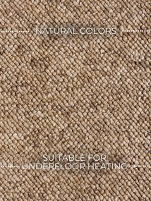 ELLE Decoration, Běhoun Wolly Ultra 106227 Caramel z kolekce Elle, 80x240, hnědá, ložnice