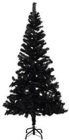 Umělý vánoční stromek se stojanem černý 210 cm PVC,  321002 HangarStore.cz