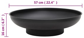 vidaXL Marketos Přenosné ohniště 57 cm ocel