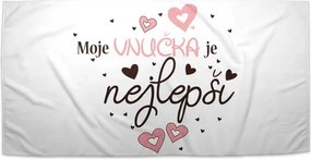 Sablio Ručník Moje vnučka je nejlepší - 30x50 cm