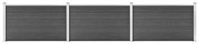 Set plotového dílce WPC 526 x 105 cm černý 3070448