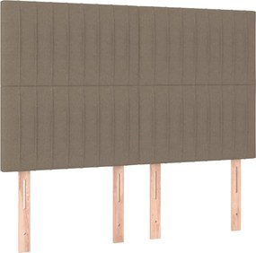 Box spring postel s matrací taupe 140x200 cm textil 3136761