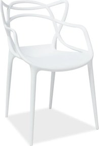 Casarredo - Komfort nábytek Designová plastová jídelní židle TOBY bílá