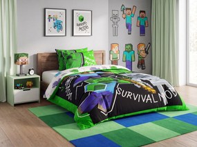 Dětské povlečení MINECRAFT MOOD barevné Rozměr povlečení: 70 x 80 cm | 140 x 200 cm