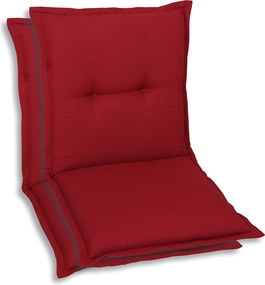 Go-De Textil Sada zahradních podsedáků Uni (nízká opěrka, 2 kusy, třešňová červená)