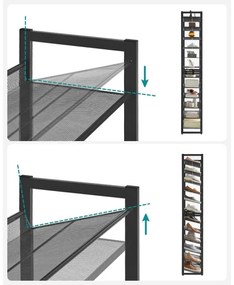 Botník ALVORO černá