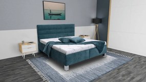 Pohoda Čalouněná postel WENDY s úložným prostorem a volně loženou matrací | Látka: Afro 7,Šířka matrace: 160 cm