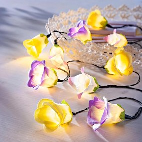 Weltbild LED světelný řetěz Květy, 135 cm
