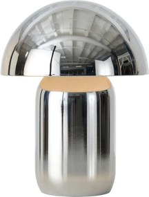 Kovová LED stmívatelná stolní lampa v leskle stříbrné barvě (výška 17 cm) Ted – Ellos Home