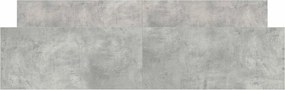 Rám postele s hlavovým a nožním čelem betonově šedý 160x200 cm 3203764