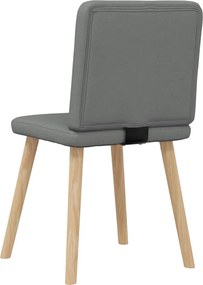 Otočné jídelní židle 6 ks tmavě šedé textil 3315515