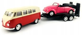 Welly Trailer set VW T1 Bus a Volkswagen The Beetle