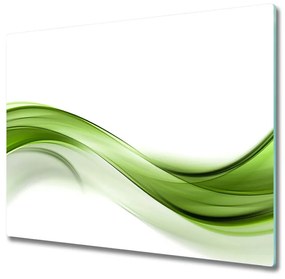 Skleněná krájecí deska Zelená vlna