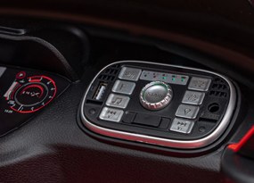 Ramiz Elektrické autíčko Aston Martin DBX pro děti červené + dálkové ovládání + EVA kola + pásy + plynulý start + audio LED