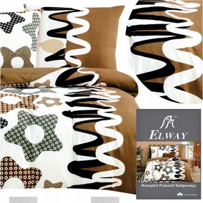 Povlečení 160 x 200 3 dílů bavlněný satén 2x povlak na polštář 70x80 Elway komplet