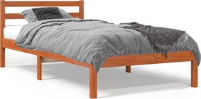 vidaXL Rám postele 90 x 190 cm Single masivní borovice [835812] Barva: Voskově hnědá