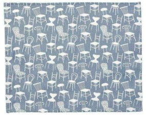 Prostírání Chairs blue 2-set 45x35, Klippan Švédsko