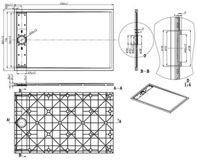 BPS-koupelny Obdélníková akrylátová sprchová vanička HYD-OSV-DEKO 130x80 bílá