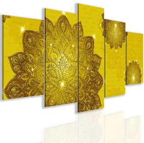 Obraz zlatá mandala Velikost (šířka x výška): 100x50 cm
