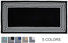 Abyss & Habidecor CANNES luxusní plážový ručník Abyss & Habidecor / Egyptská bavlna, Barva 332 - Cadette Blue