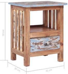 vidaXL Noční stolek 41 x 30 x 50 cm masivní recyklované dřevo