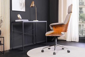 Designová kancelářská židle Uriela ořech / šedá