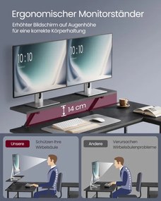 Rohový kancelářský stůl se dvěma boxy LWD098B56
