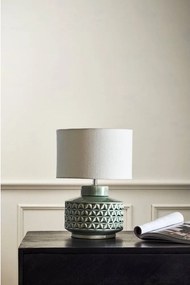 Šedá/béžová keramická stolní lampa (výška 35 cm) Monica – Jotex