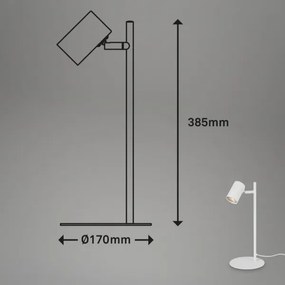 Briloner 7408-016 - Stolní lampa RETRO 1xGU10/9W/230V bílá