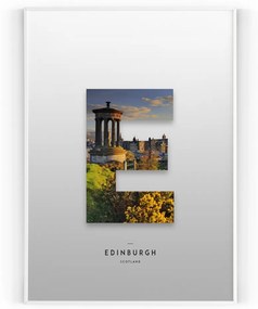 Plakát / Obraz Edinburgh Pololesklý saténový papír 210 g/m² A4 - 21 x 29,7 cm